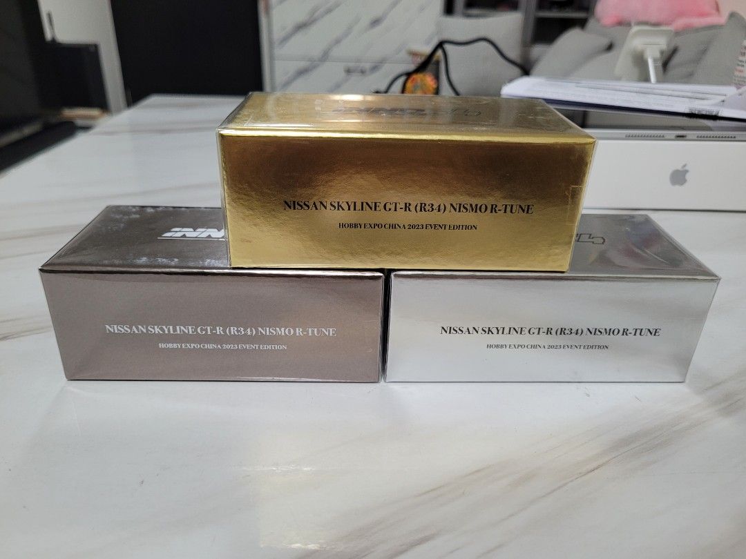 Inno64 Nissan Skyline GT-R R34 Nismo Tune Set of 3 cars Hobby Expo ...