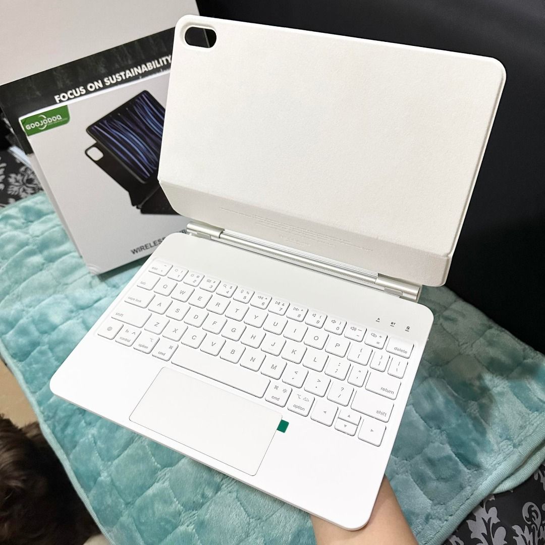 iPad 10th Gen 10.9 White Magic Keyboard Case Magnetic Goojodoq ... iPad 10th Gen 10.9 White Magic Keyboard Case Magnetic Goojodoq ...