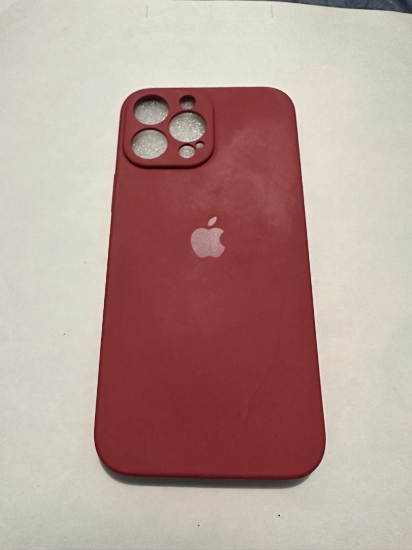iPhone 13 Pro Max Red Apple Logo Case on Carousell