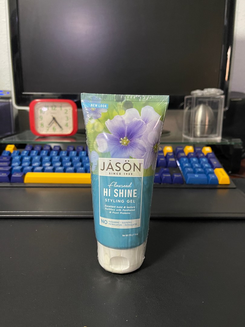 Jason Styling Gel, Flaxseed Hi Shine | Alcohol-Free, Beauty & Personal ...