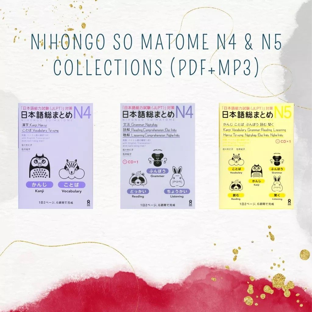 JLPT n1-n5 Japanese Language Nihongo So Matome, Hobbies & Toys, Books ...