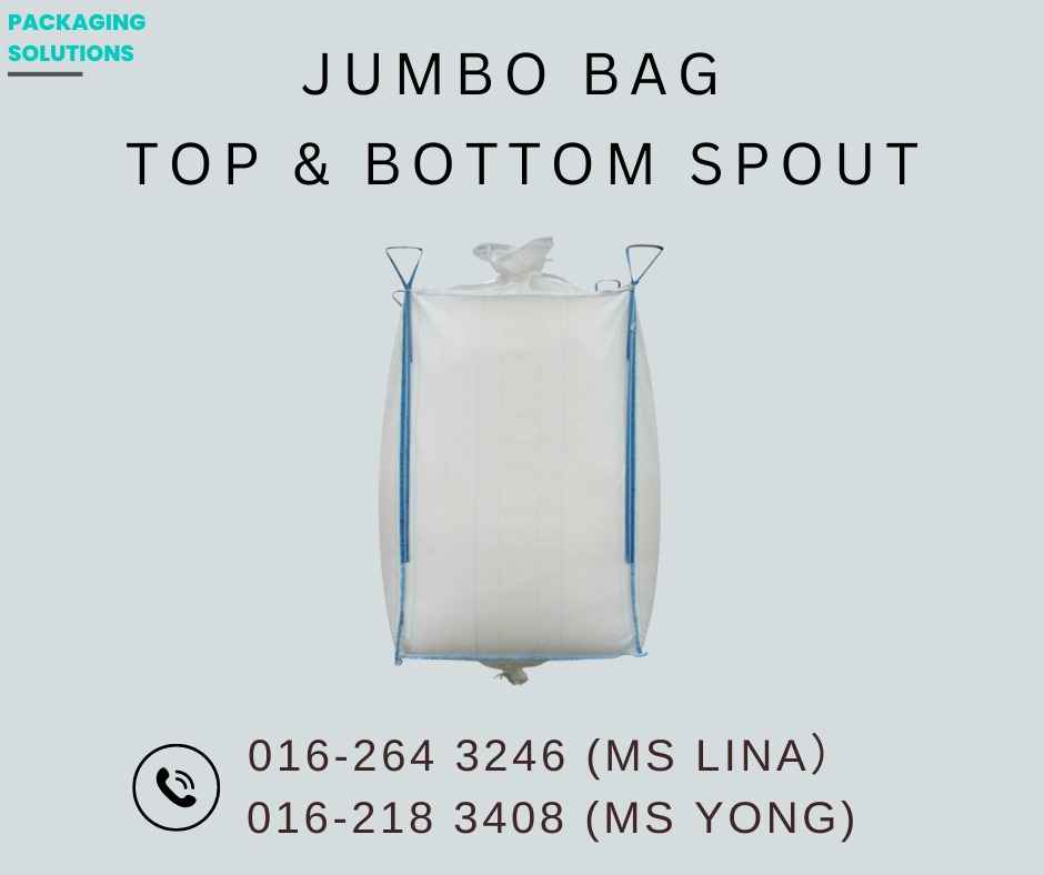 Jumbo Bag Top & Bottom Spout - A95cm, Hobbies & Toys, Stationery ...
