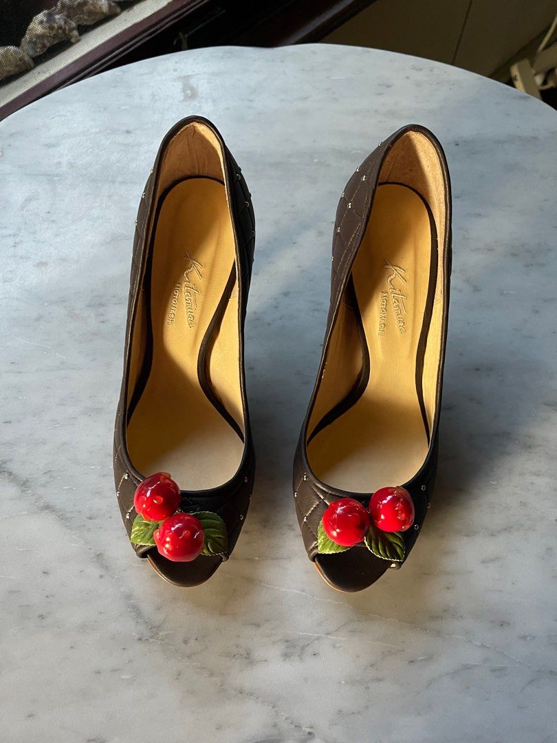 Kitamura Motomachi leather high heels, Women's Fashion, Footwear, Heels ...