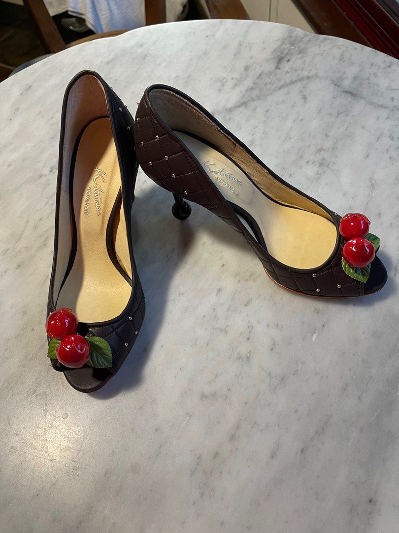 Kitamura Motomachi leather high heels, Women's Fashion, Footwear, Heels ...