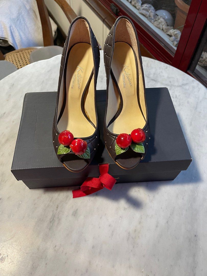 Kitamura Motomachi leather high heels, Women's Fashion, Footwear, Heels ...