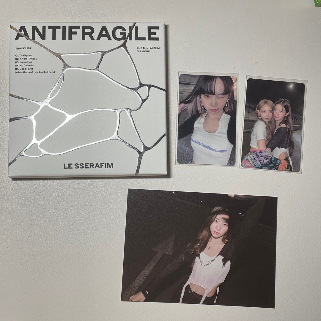 Le sserafim chaewon anti fragile 單封, 興趣及遊戲, 收藏品及紀念品, 韓流 - Carousell