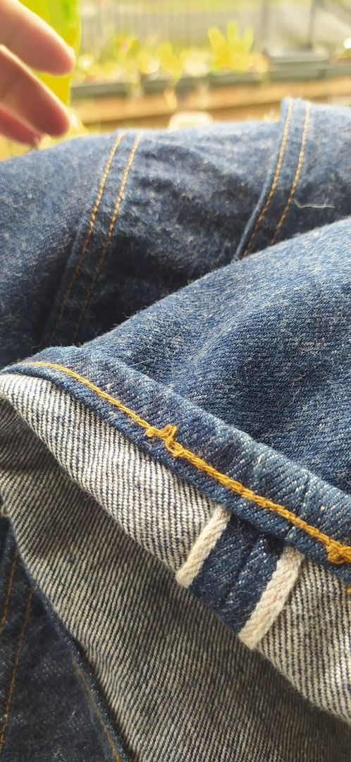 levis super rare 501 big size w76 selvedge button 2, Men's Fashion, Bottoms, Jeans on Carousell