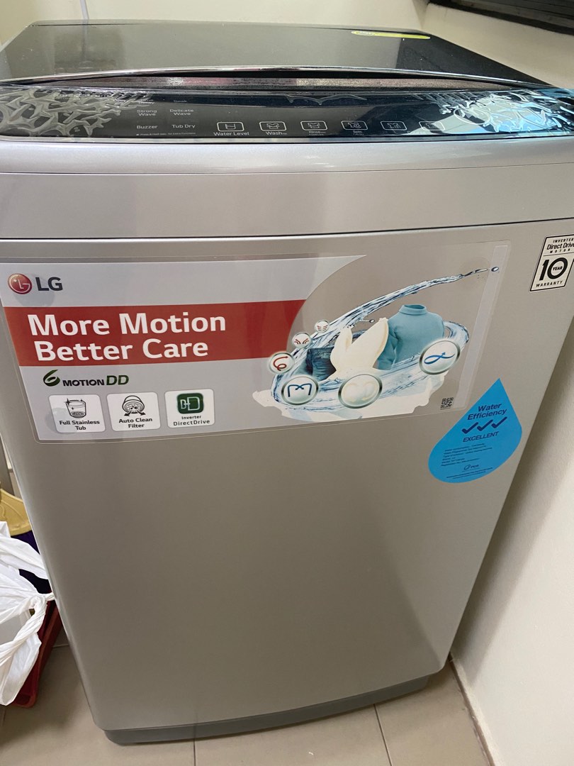 LG 10kg Top Load Washing Machine (WFT1081DD), TV & Home Appliances ...