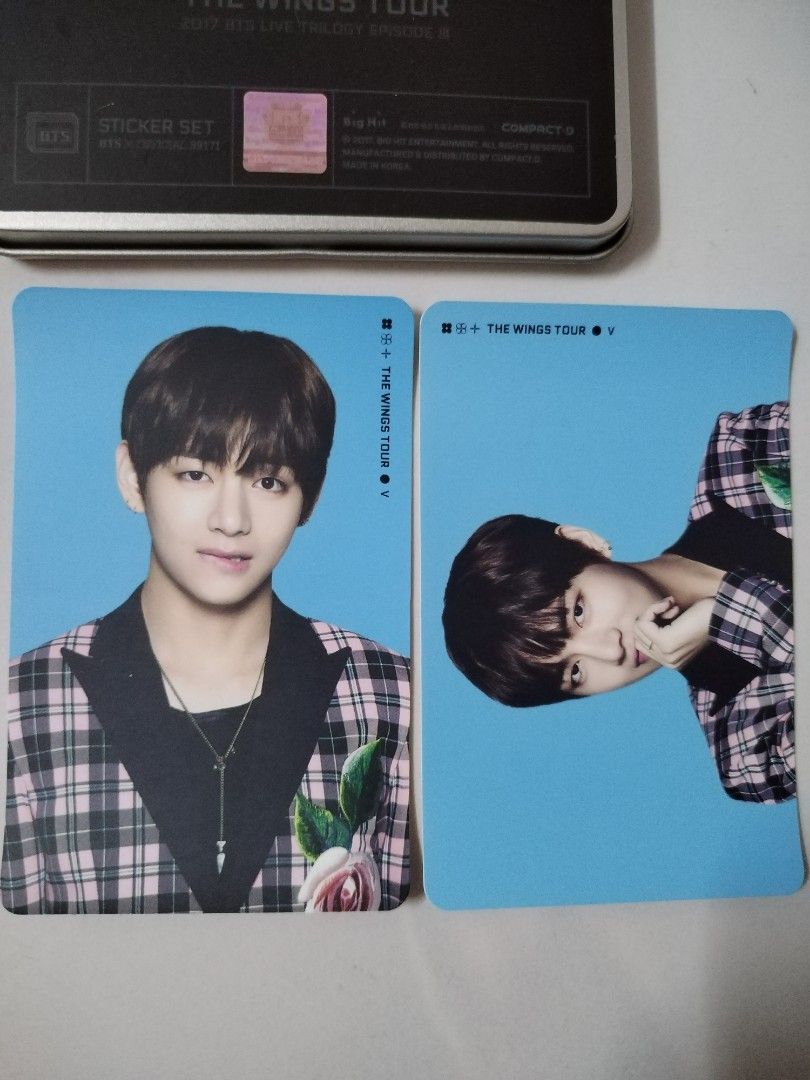 Limited Promo Bts The Wings Tour Official sticker set Jungkook V Jimin ...