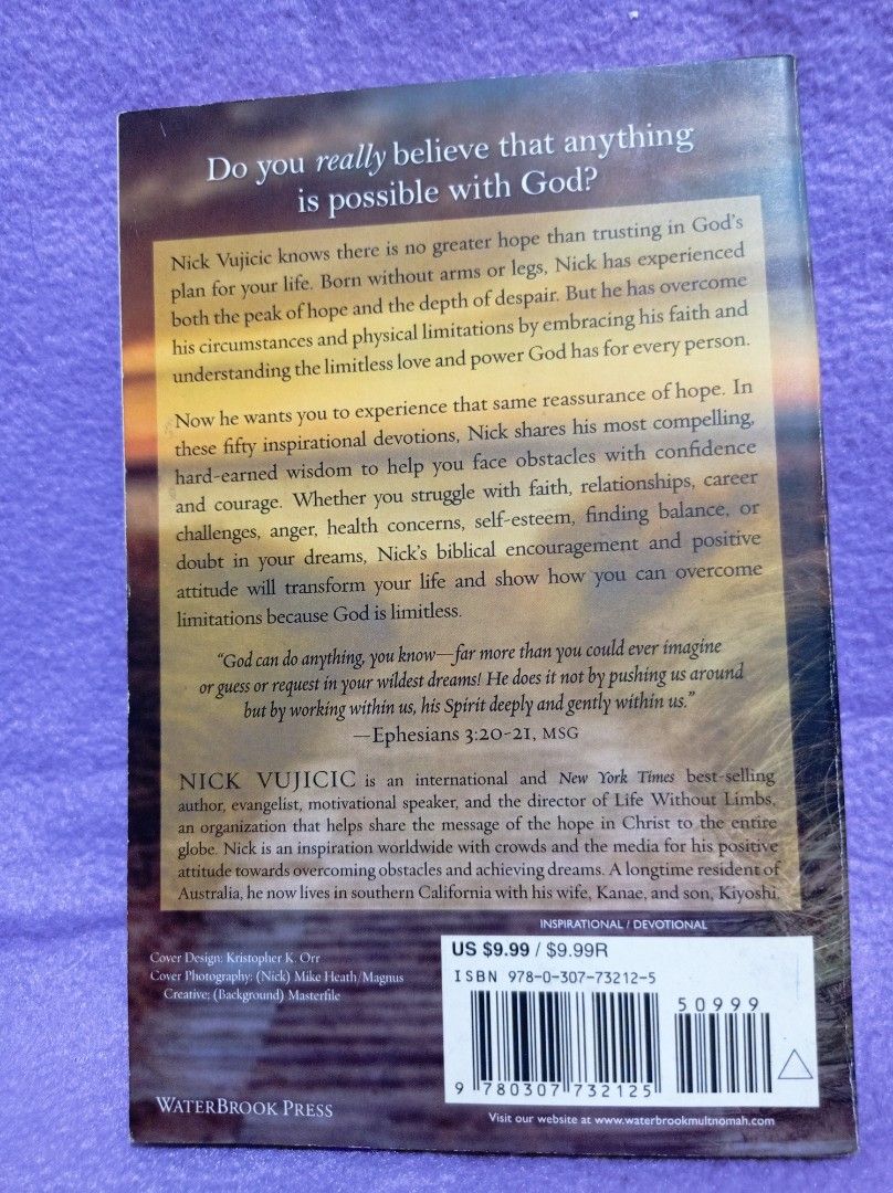 Limitless Nick Vujicic Hobbies Toys Books Magazines Religion