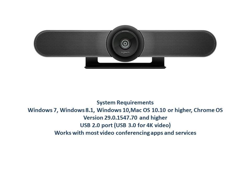 Logitech MeetUp Video Conferencing System, Ultra HD 4K/1080p/720p ...