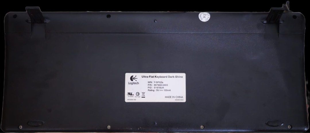 Logitech Ultra-flat Keyboard Dark-Shine, Computers & Tech, Parts ...