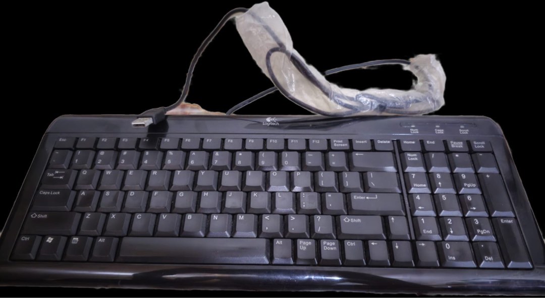 Logitech Ultra-flat Keyboard Dark-Shine, Computers & Tech, Parts ...