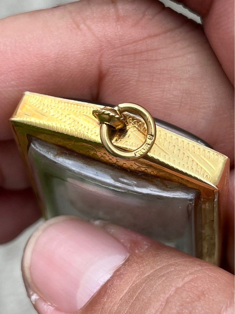 Vintage Lp Thai amulet with 80% gold casing, Hobbies & Toys, Memorabilia & Collectibles ...