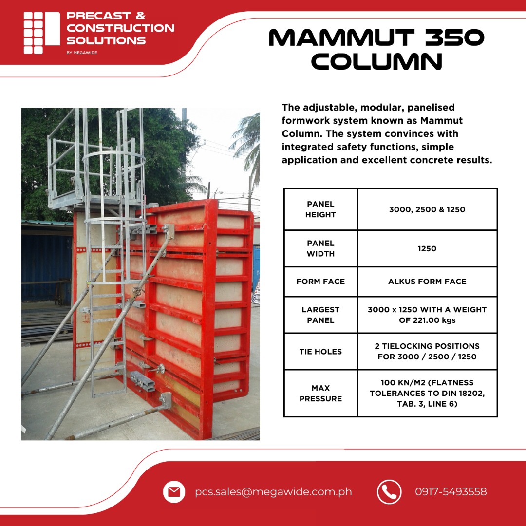 MAMMUT 350 COLUMN by Precast & Construction Solutions by Megawide ...