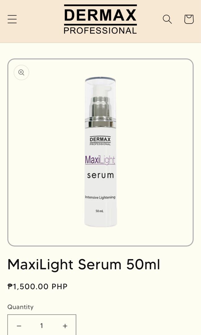 MaxiLight Serum 50ml Dermax SkinStation, Beauty & Personal Care, Bath & Body, Body Care on Carousell
