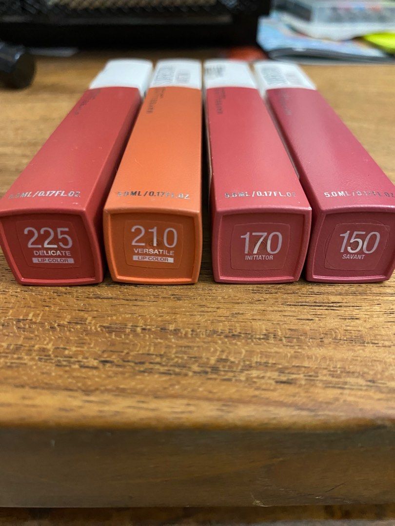 Maybelline Superstay Matte Ink 150 Savant 170 Initiator 210 Versatile ...