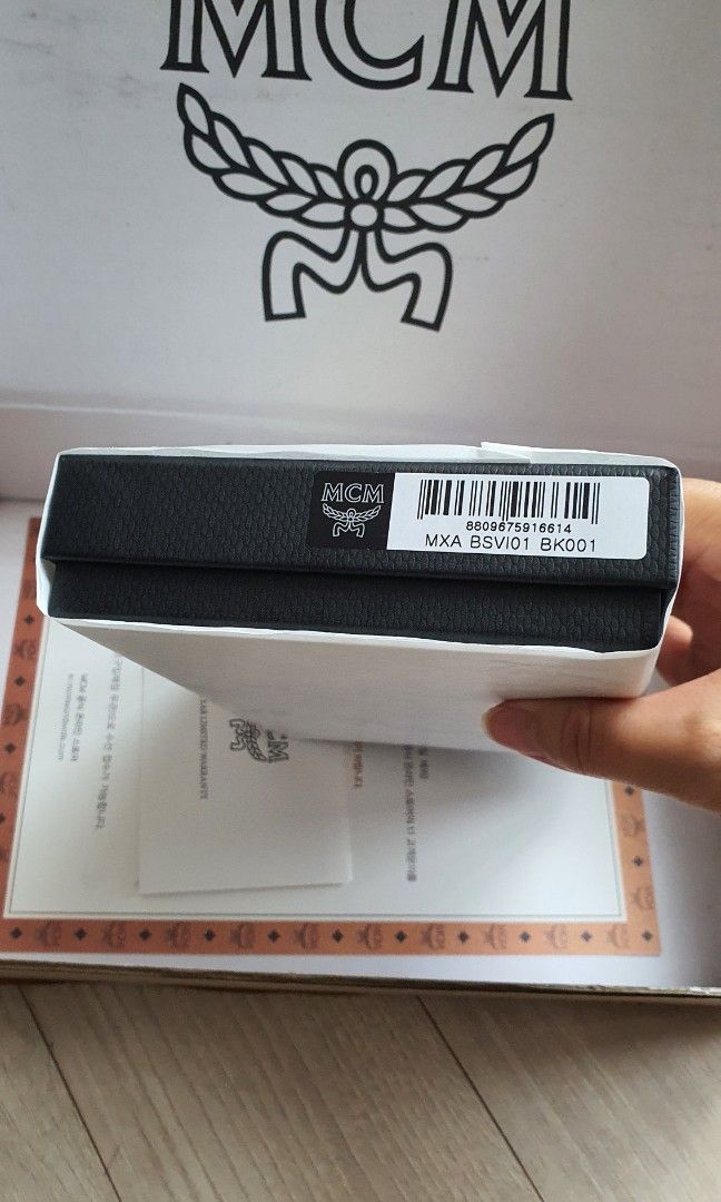 MCM men wallet logo wallet Visetos bifold BSV01 Visetos Original Card ...