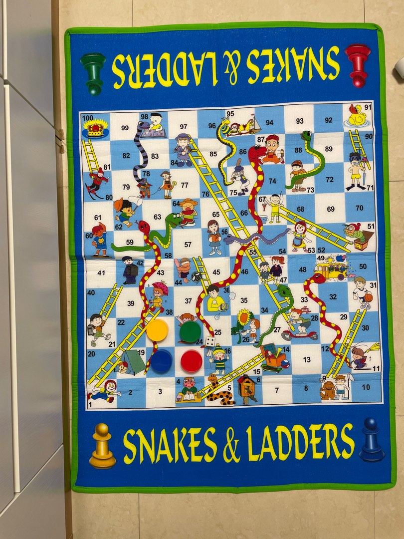 Mega snakes and ladder game, 興趣及遊戲, 玩具 & 遊戲類 - Carousell