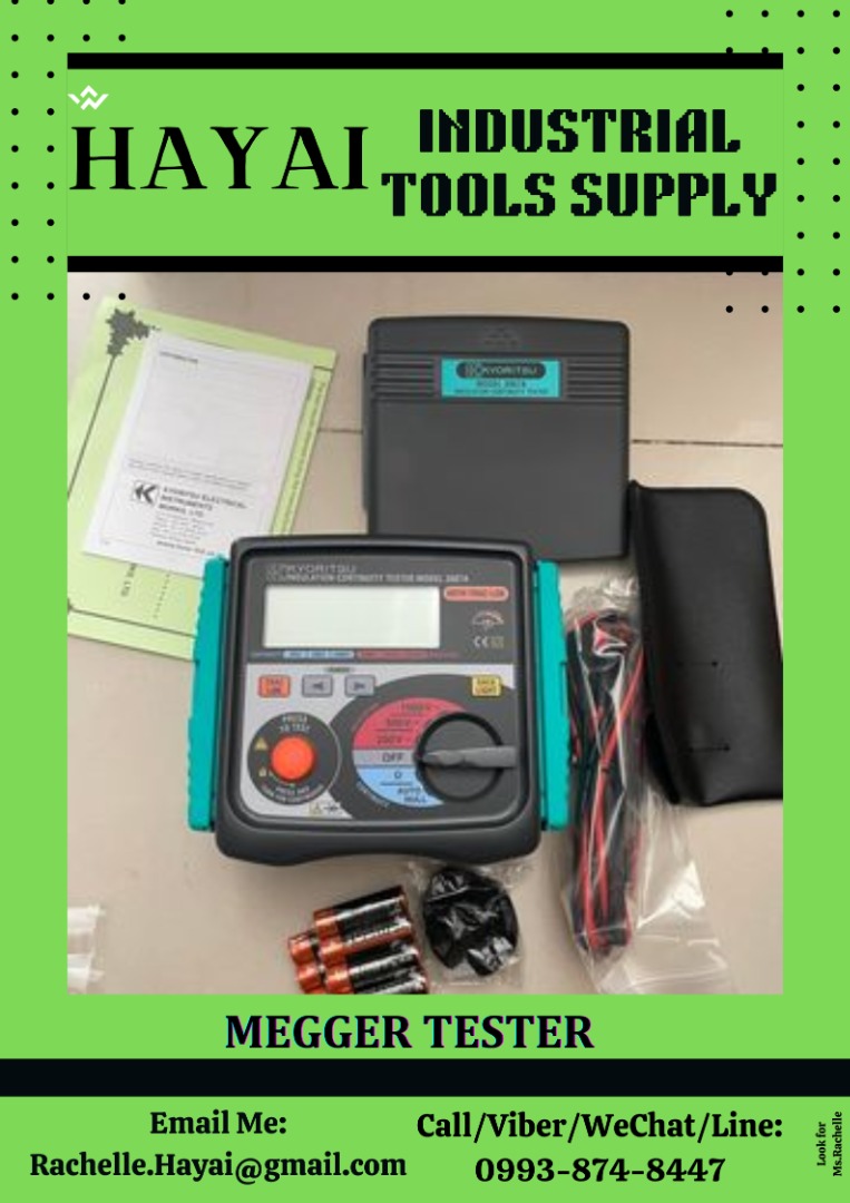 MEGGER TESTER, Commercial & Industrial, Industrial Equipment on Carousell