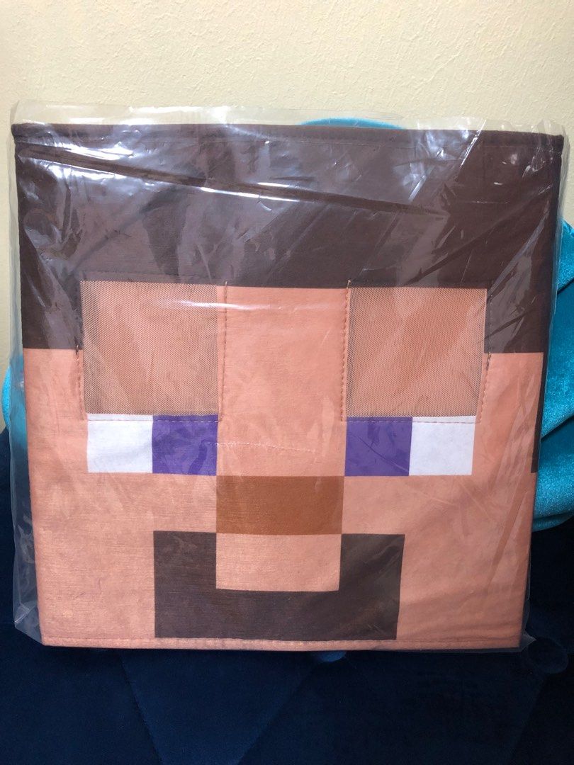 Minecraft Steve Block Head Costume Headpiece, Hobbies & Toys ...