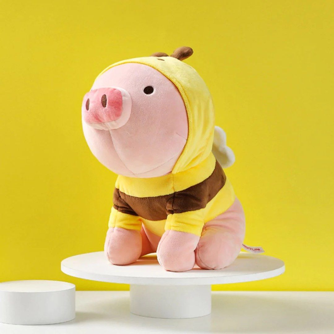 miniso pig with hoodie plush toy, Hobbies & Toys, Toys & Games on Carousell