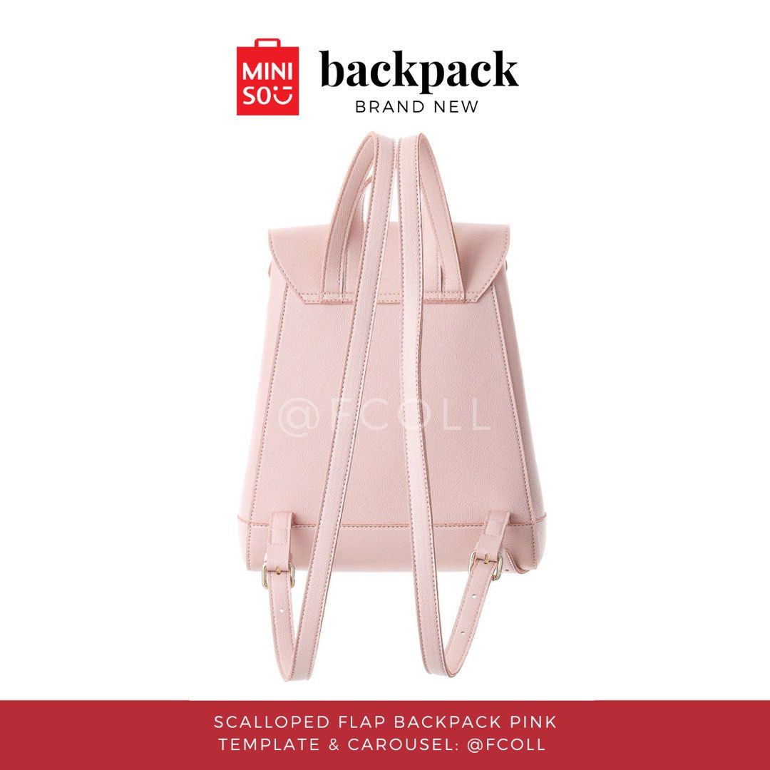 Miniso Pink Backpack on Carousell