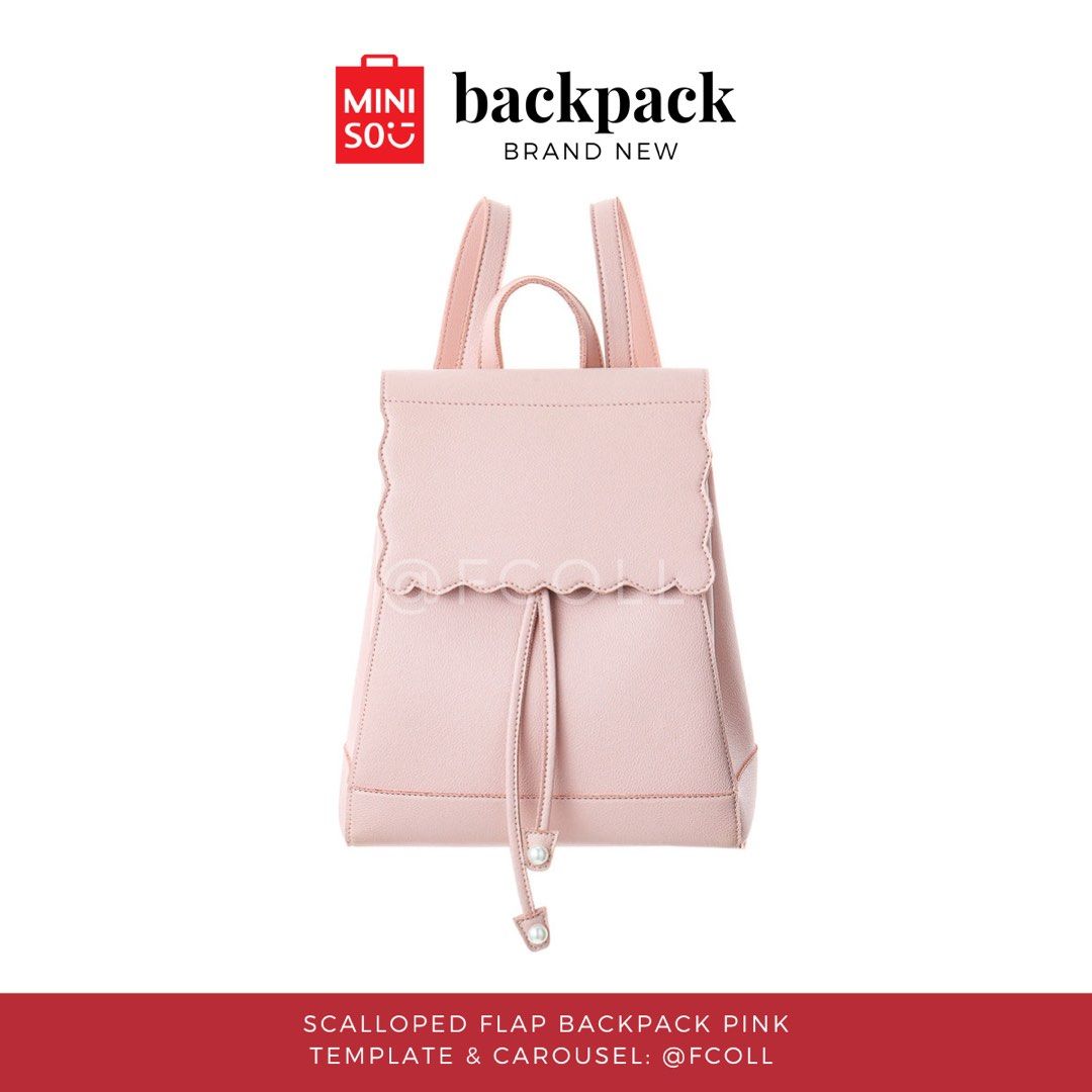 Miniso Pink Backpack on Carousell