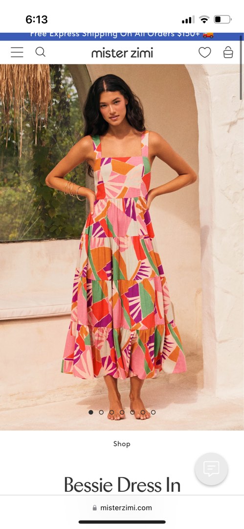 Misterzimi Bessie dress in Paradiso (Size 8), Women's Fashion, Dresses & Sets, Dresses on Carousell