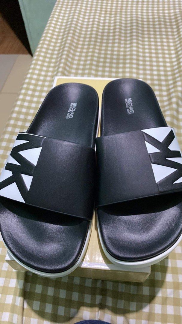 Mk platform slides, Men's Fashion, Footwear, Slippers & Slides on Carousell