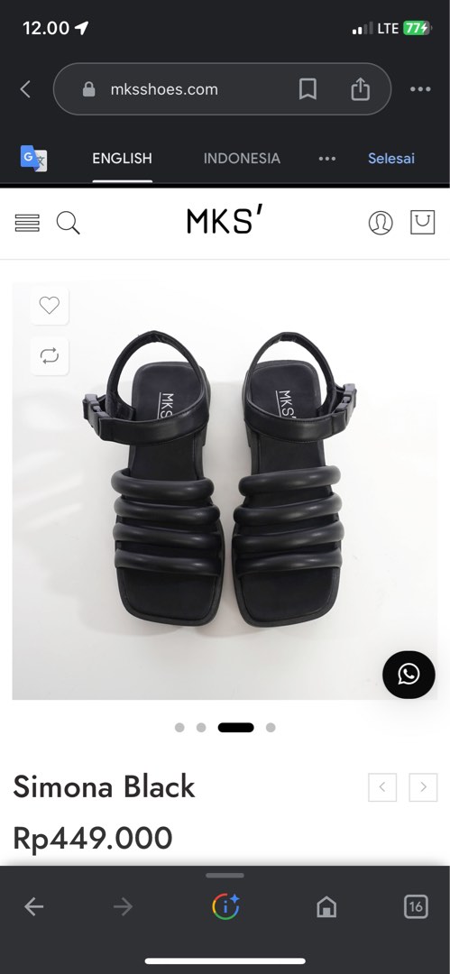 MKS BLACK SHOES, Fesyen Wanita, Sepatu di Carousell