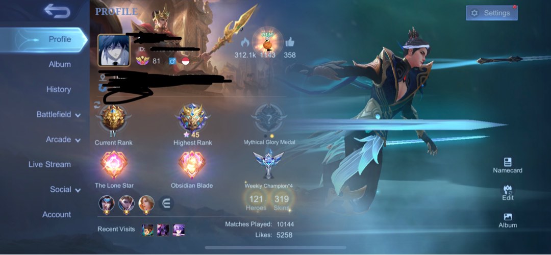 Mobile Legend -319 SKINS- -LING COLLECTOR- -ALU LEGEND-, Video Gaming ...