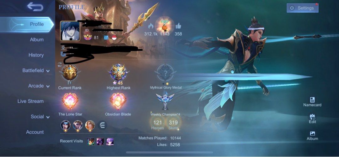 Mobile Legend -319 SKINS- -LING COLLECTOR- -ALU LEGEND-, Video Gaming ...