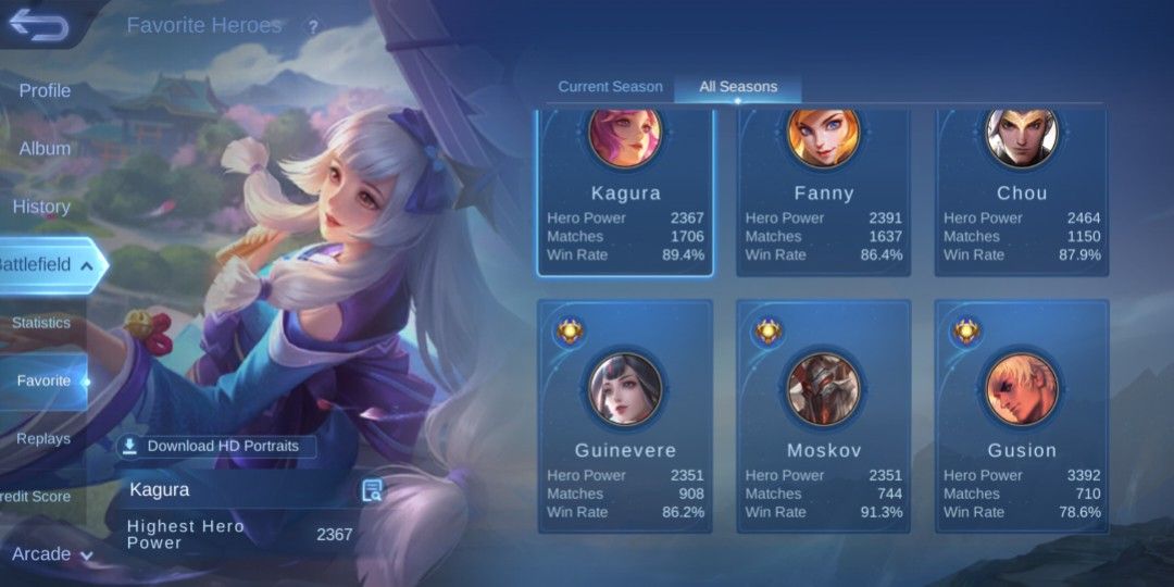 Mobile Legends Stacked Account, Video Gaming, Gaming Accessories, In ...