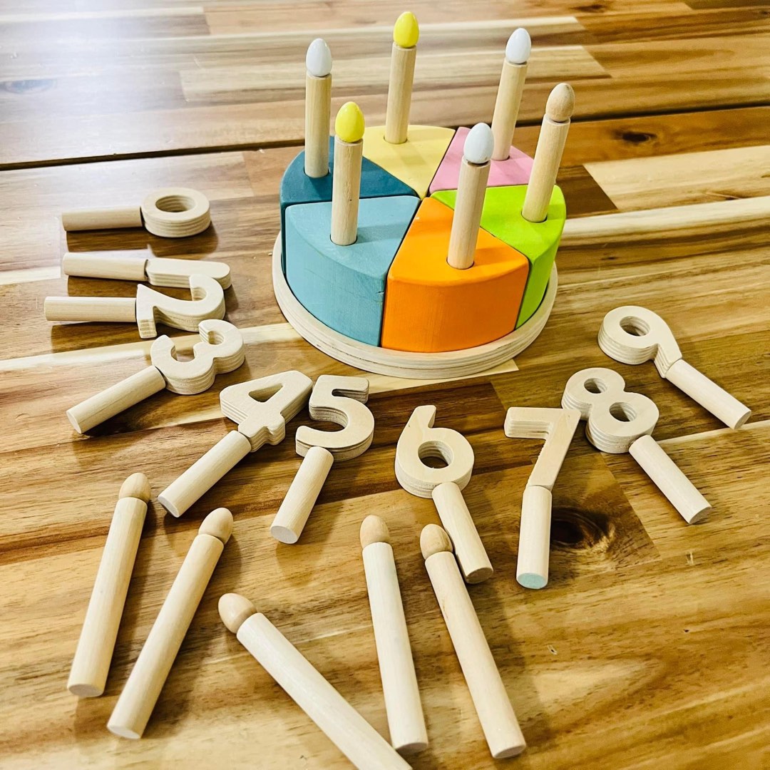 Montessori Toy Cake Numbers Educational, Hobbies & Toys, Toys & Games ...