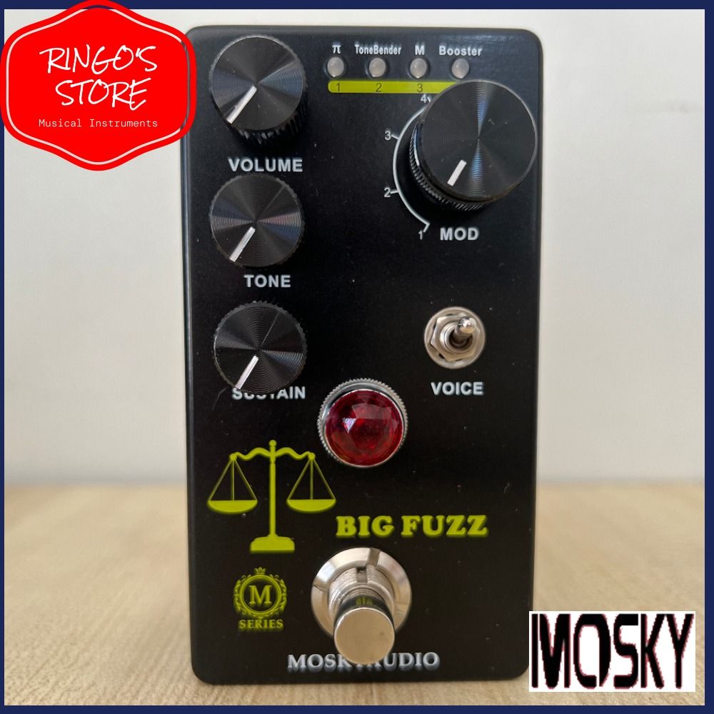 MOSKY BIG FUZZ BIG MUFF STYLE/TONE BENDER FROM BOOST TO FUZZ 4 CLIPPING ...