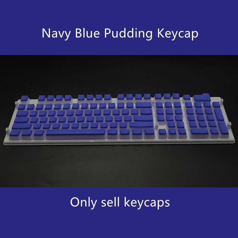 Navy Blue Pudding Keycaps | OEM profile Doubleshot PBT Backlight ...