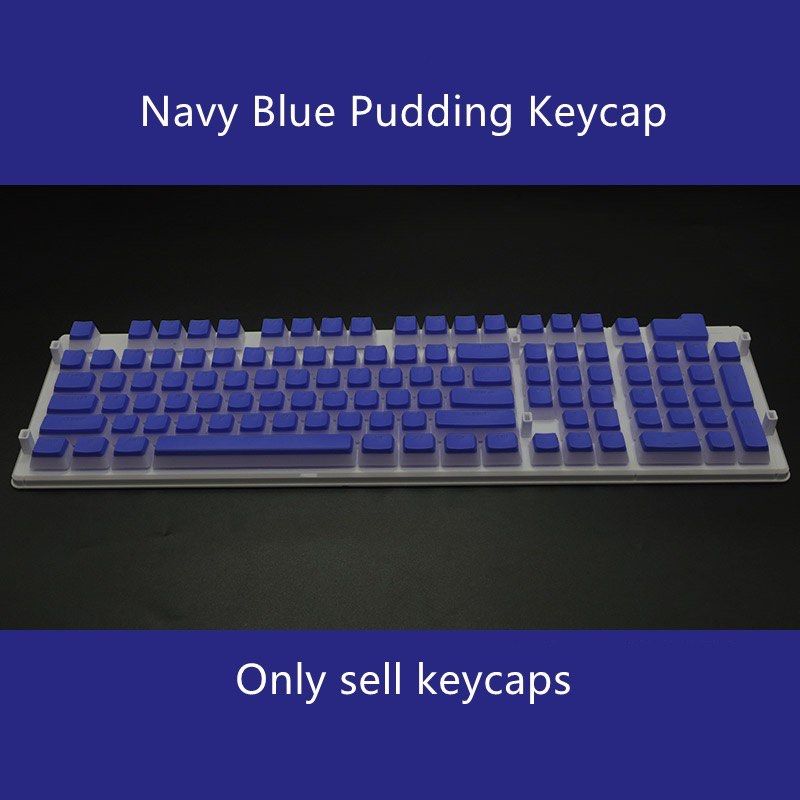 Navy Blue Pudding Keycaps | OEM profile Doubleshot PBT Backlight ...