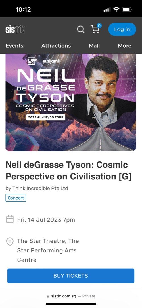 Neil deGrasse Tyson: Cosmic Perspective, Tickets & Vouchers, Event ...