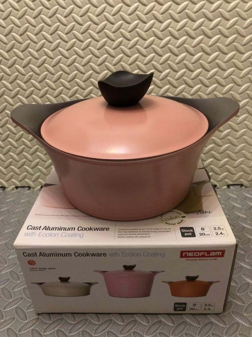 全新-NEOFLAM Aeni 20cm 2.4L 湯鍋 陶瓷塗層 韓國製造, 傢俬＆家居, 廚具和餐具, 炊具及配件 - Carousell