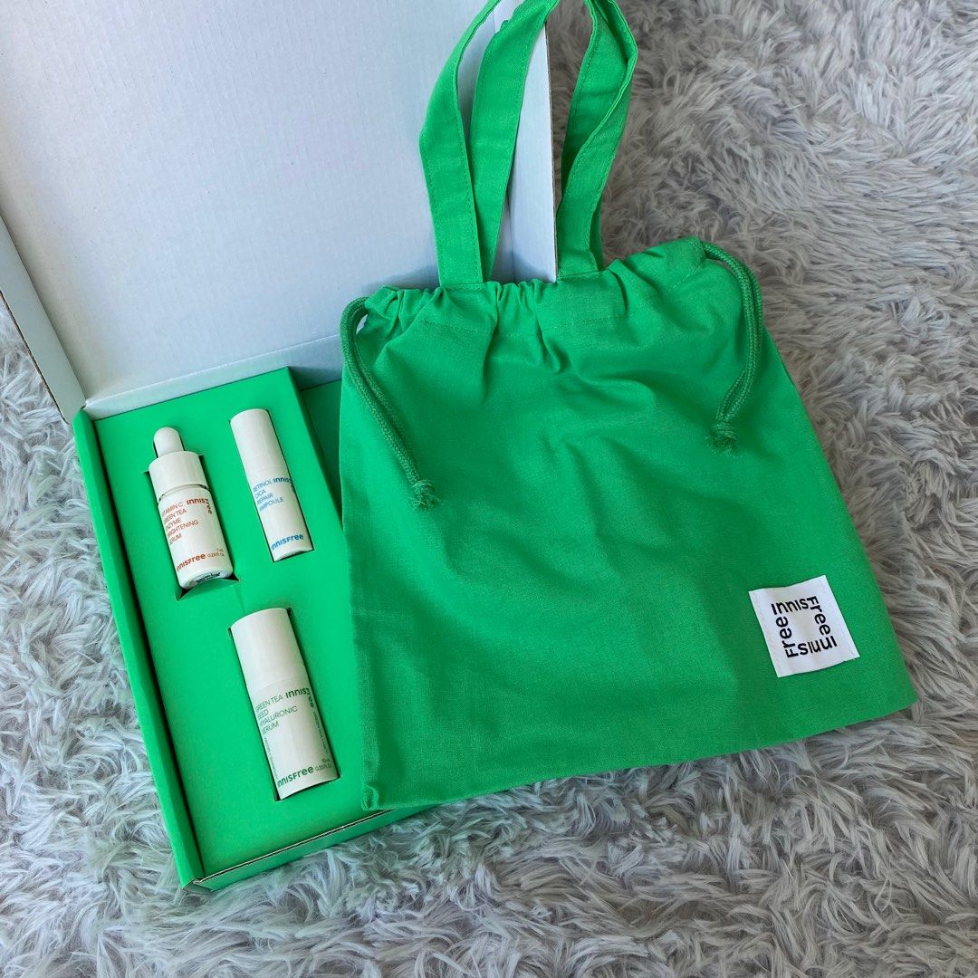 New Green Innisfree VIP Gift Box Collection 2023, Beauty & Personal ...