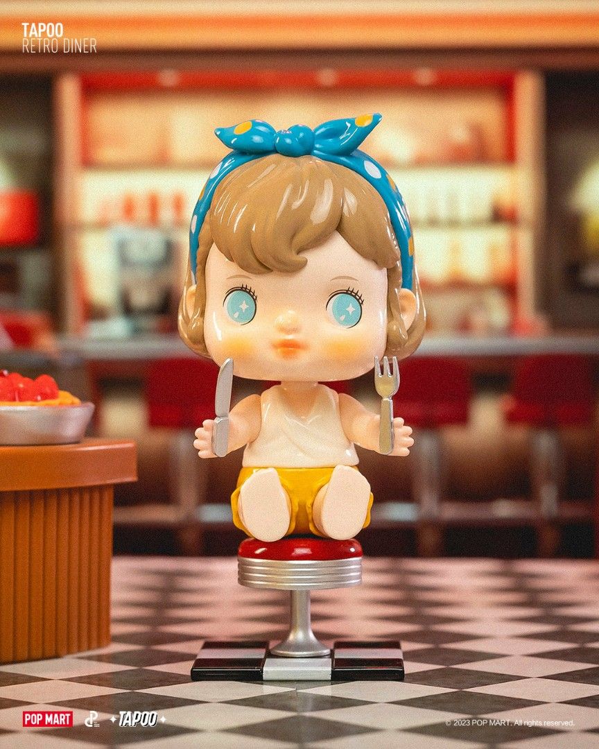 [NEW! POPMART] POPMART TAPOO RETRO DINER SERIES FULL SET AND INDIVIDUAL ...