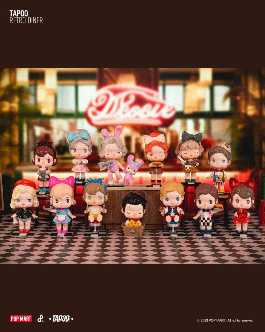 [NEW! POPMART] POPMART TAPOO RETRO DINER SERIES FULL SET AND INDIVIDUAL CHARACTERS AVAILABLE ...