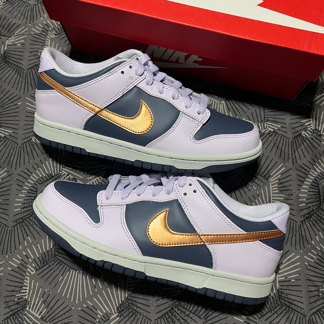 Nike Dunk Low GS Copper Swoosh, Women's Fashion, Footwear, Sneakers on ...