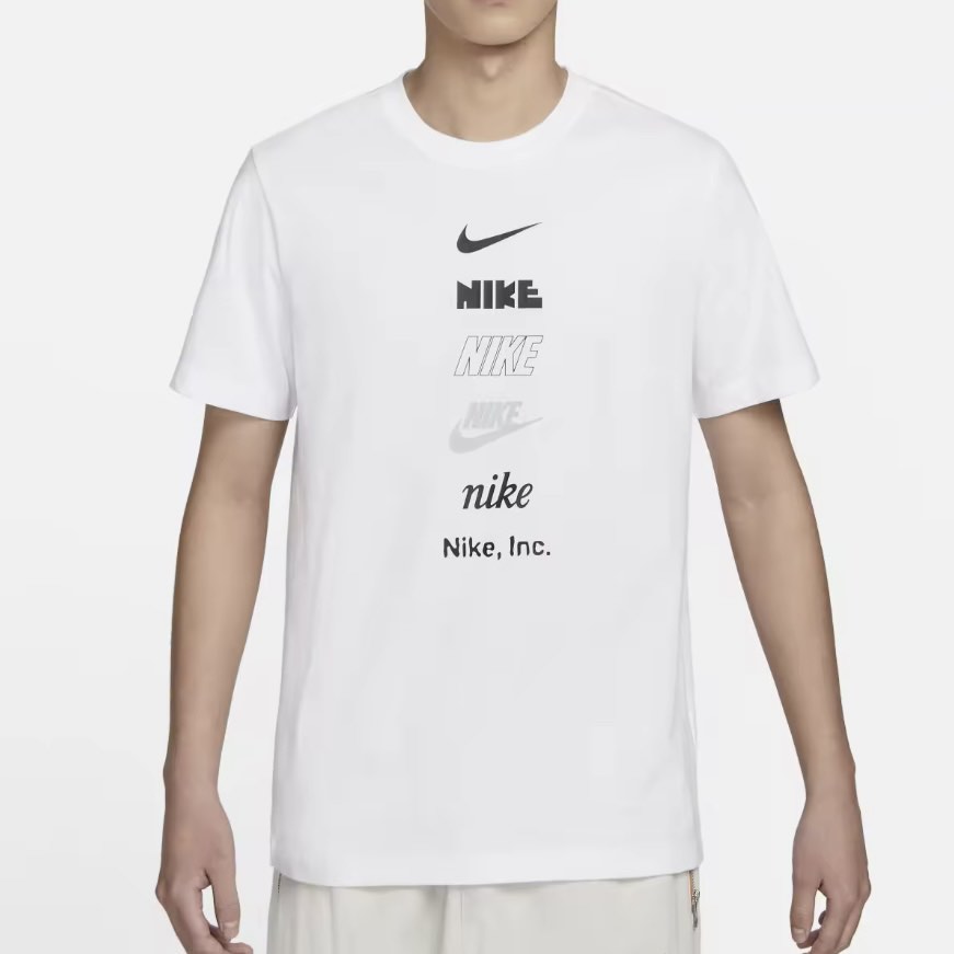 Nike Sportswear Tee Club+ Hdy Pk4 Logo White Shirt Men BRAND NEW, Men's ...
