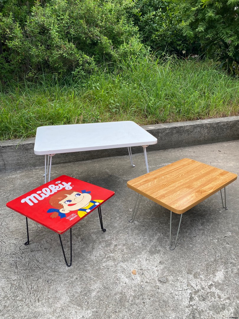 nitori white table 1700php / japan made brown 1400php, Furniture & Home ...