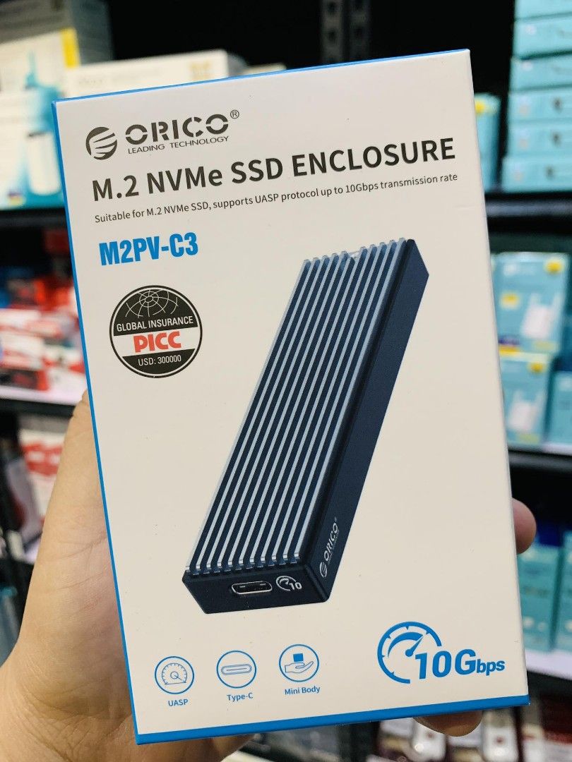 Orico M.2 NVMe SSD Enclosure M-KEY Type-C USB 3.1 M2PV-C3 on Carousell