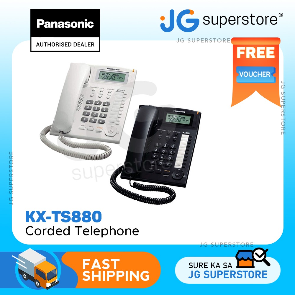 Panasonic Integrated Corded Telephone with One-Touch Dialer Stations ...