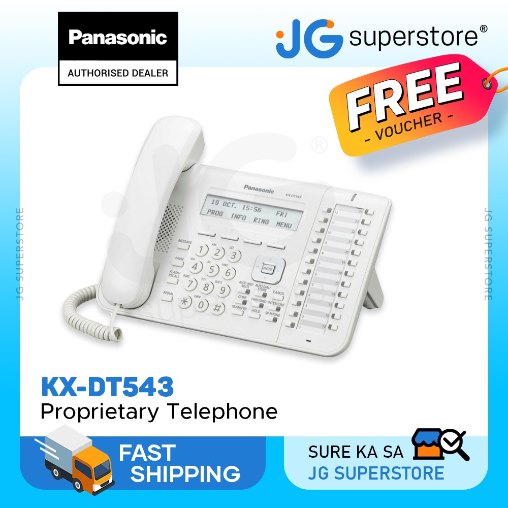 Panasonic KX-DT543 Digital Proprietary Telephone with 24 Programmable ...