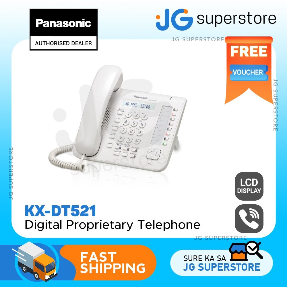 Panasonic Standard Digital Proprietary Telephone with 8 Programmable Function Keys, Full Duplex ...